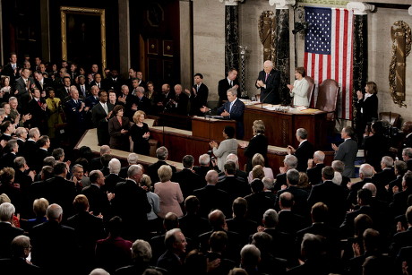 Us President George W Bush Delivers Editorial Stock Photo - Stock Image ...