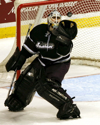 Anaheim Mighty Ducks Goaltender Ilya Bryzgalov Editorial Stock Photo ...