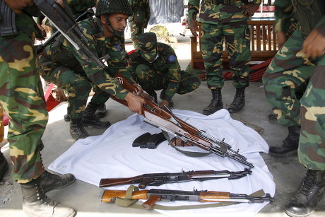 Bangladeshi Army Soldier Recover Arms Used Editorial Stock Photo ...