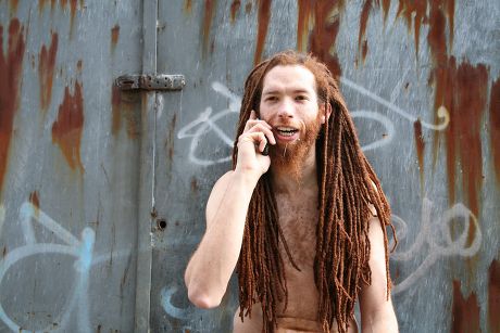 Model Released Man Ginger Dreadlocks Talking Editorial Stock Photo ...