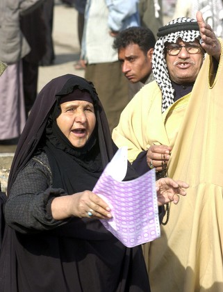 Iraqis Examine Their New Ration Cards Editorial Stock Photo - Stock ...