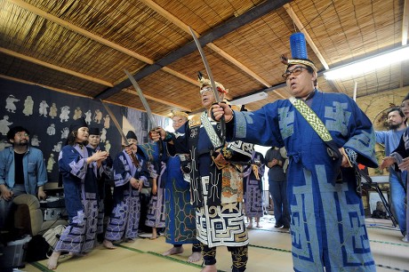Japanese Indigenous Ainu Men Women Perform Editorial Stock Photo ...