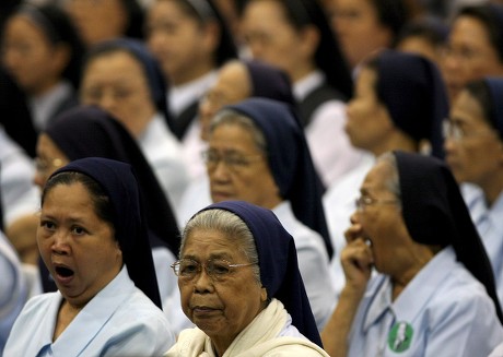 Filipino Nuns Attend Protest Mass Against Editorial Stock Photo - Stock ...