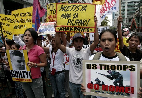 Filipinos Shout Slogans Protest Against Acquittal Editorial Stock Photo ...