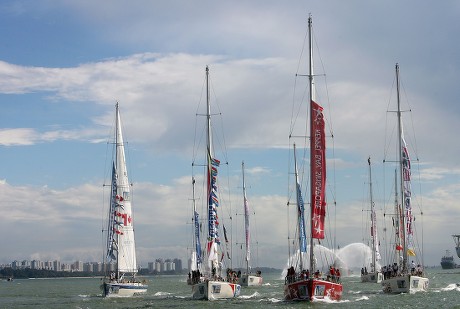 Ocean Racing Yachts Competing Clipper 0708 Editorial Stock Photo ...