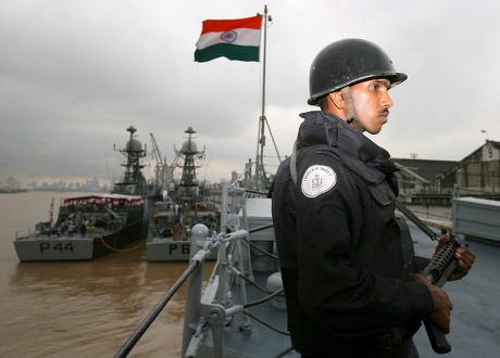 Armed Patrol Guards Indian Battleship Ins Editorial Stock Photo - Stock ...