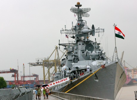 Thais Walk Past Indian Battleship Ins Editorial Stock Photo - Stock ...