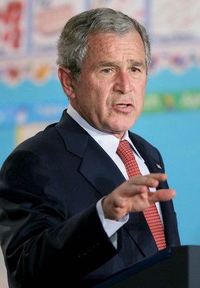 Us President George W Bush Speaks Editorial Stock Photo - Stock Image ...