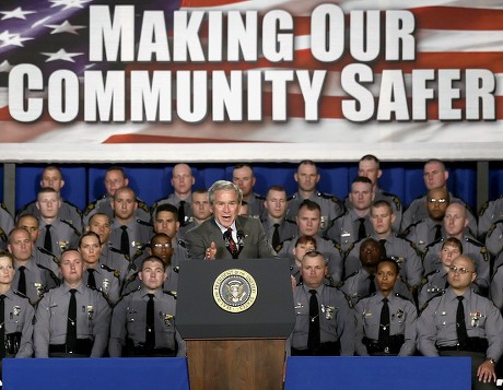 President George W Bush Speaks About Editorial Stock Photo - Stock ...