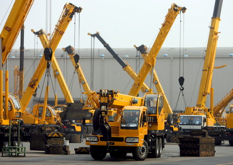 Hydraulic Truck Crane Gets Test Driven Editorial Stock Photo - Stock ...