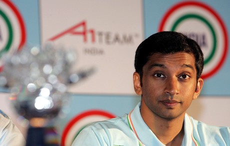 Indias First Formula One Driver Narain Editorial Stock Photo - Stock ...