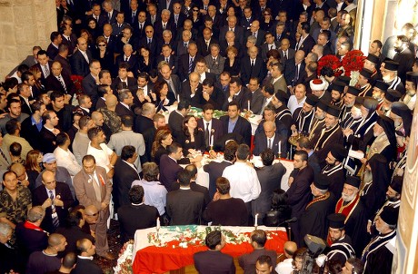 Dignitaries Family Gather Around Coffins Slain Editorial Stock Photo ...