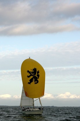 Sailing Boat Cruises Spinnaker That Looks Editorial Stock Photo - Stock ...