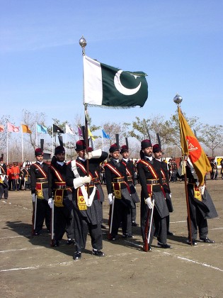 Cadets Frontier Constabulary Parade Pakistani Flag Editorial Stock ...