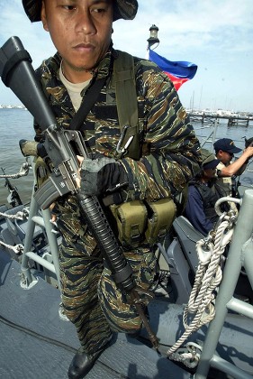 Philippine Navy Seals Board Patrol Ship Editorial Stock Photo - Stock ...