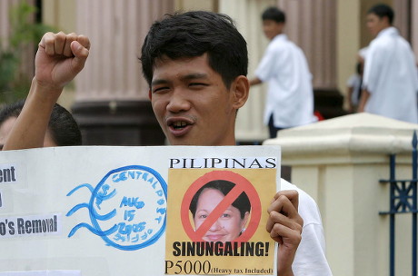 Filipino Youth Shouts Slogans While Holding Editorial Stock Photo ...