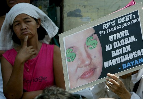 Filipino Looks Protest Placard Mocking Philippine Editorial Stock Photo ...