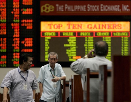Filipino Traders Talk Philippine Stock Exchange Editorial Stock Photo ...