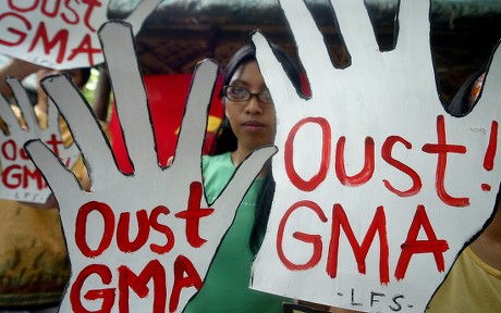 Filipino Activists Holds Their Protest Placards Editorial Stock Photo ...