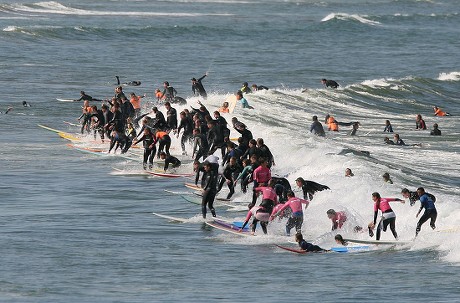 South African Surfers Break Guiness World Editorial Stock Photo - Stock ...