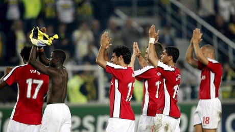 Arsenals Team Players Cheers Their Fan Editorial Stock Photo - Stock ...