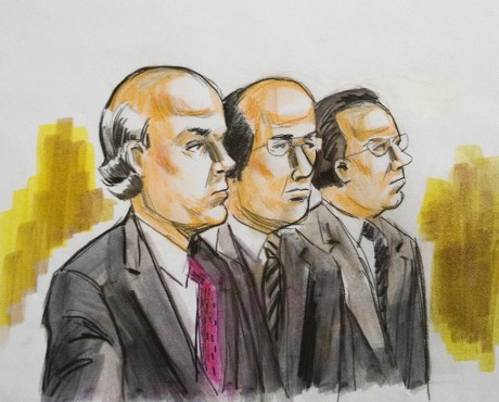 Court Artist Sketch Showing Codefendants Peter Editorial Stock Photo ...