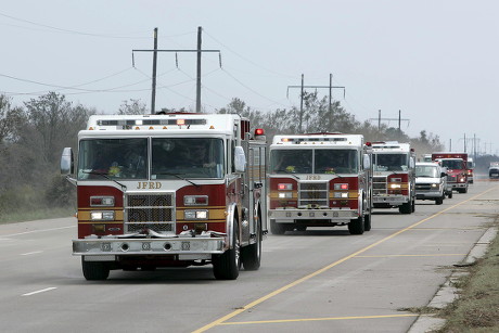 Emergency Vehicles Florida Head Towards Gulf Editorial Stock Photo ...