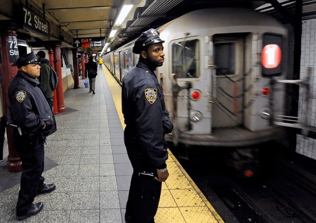 New York City Police Patrol Subway Editorial Stock Photo - Stock Image ...