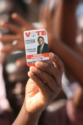 Supporter Zimbabwes Opposition Movement Democratic Change Editorial ...