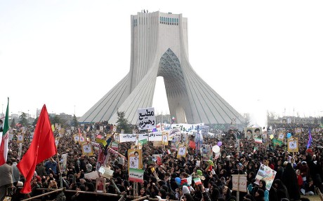 Hundreds Thousands Iranian Gather Azadi Freedom Editorial Stock Photo ...