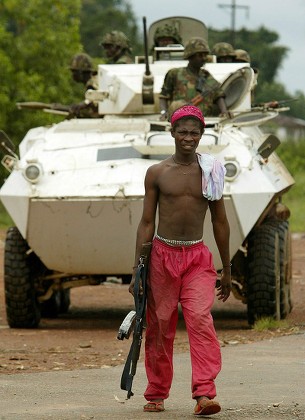 Government Militia Soldier Walks Infront West Editorial Stock Photo ...