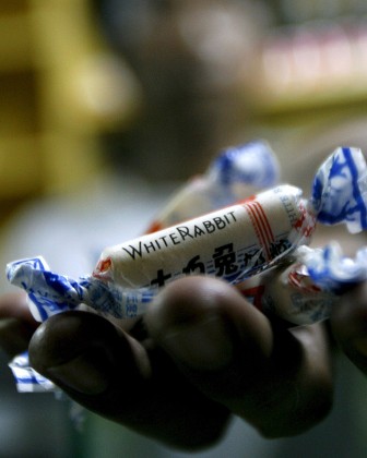 Filipino Vendor Shows Recalled White Rabbit Editorial Stock Photo ...