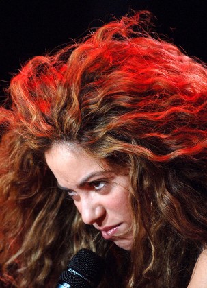 Colombian Pop Singer Shakira Performs During Editorial Stock Photo ...