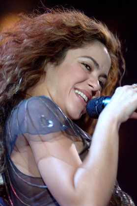 Colombian Pop Singer Shakira Performs During Editorial Stock Photo ...