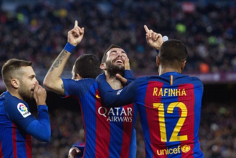 Fc Barcelonas Defender Aleix Vidal C Editorial Stock Photo - Stock ...