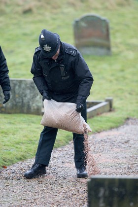 Police Gritting Icy Path Queen Elizabeth Editorial Stock Photo - Stock ...