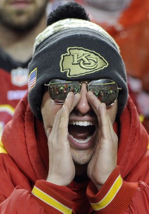 Kansas City Chiefs Fan Yells His Editorial Stock Photo - Stock Image ...