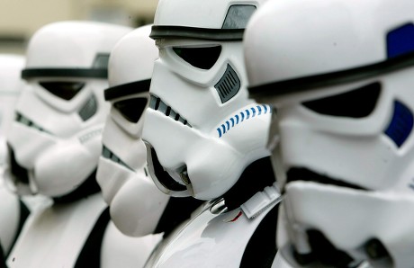 Imperial Stormtroopers Stand Guard Outside Empire Editorial Stock Photo ...