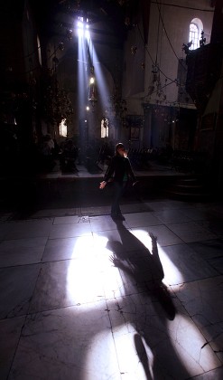 Christian Pilgrims Casts Her Shadow On Editorial Stock Photo - Stock ...