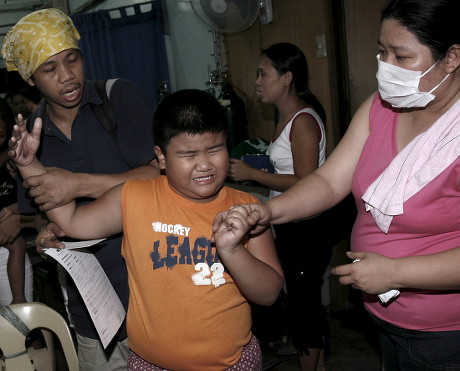 Filipino Boy Holds On Hand His Editorial Stock Photo - Stock Image ...