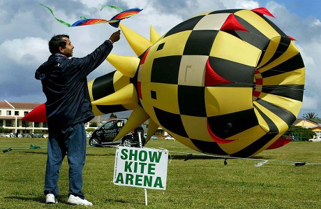 Kite Afficianado Flies His Small Kite Editorial Stock Photo - Stock ...