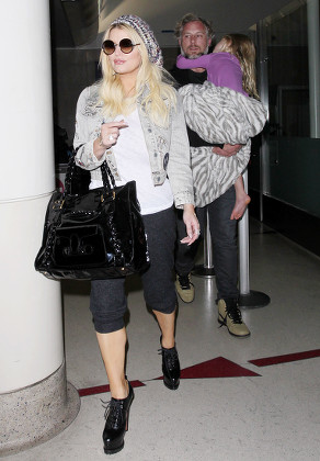 Jessica Simpson Eric Johnson Daughter Maxwell Editorial Stock Photo ...