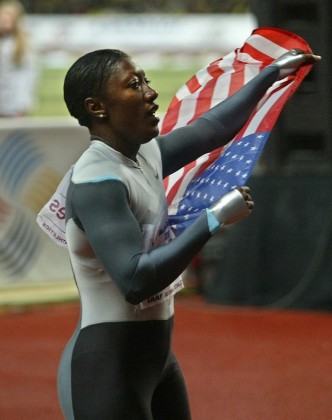 United States Athlete Chryste Gaines Carries Editorial Stock Photo ...