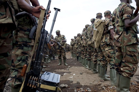 Rwandan Army Soldiers Form During Ceremony Editorial Stock Photo ...