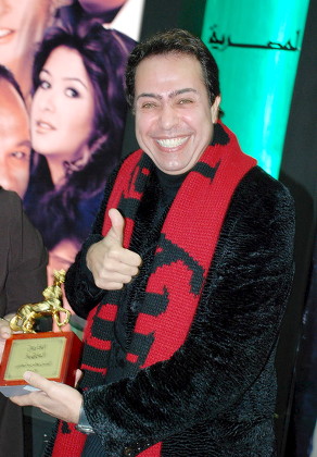 Egyptian Singer Hakeem Poses Photographers After Editorial Stock Photo ...