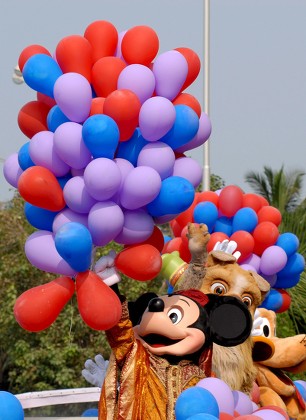 Disney Character Mickey Mouse Releases Balloons Editorial Stock Photo ...
