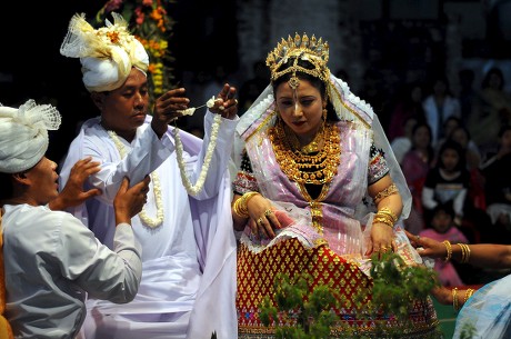 Traditional Manipuri Marriage Progress Manipuri Basti Editorial Stock ...