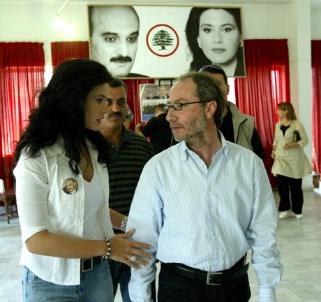 Lebanese Forces Parliament Candidate Strida Geagea Editorial Stock ...