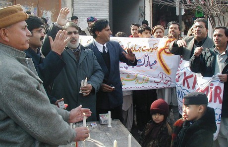 Leaders Pakistani Administered Kashmir All Parties Editorial Stock ...
