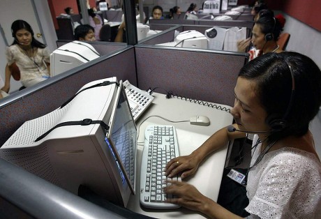 Filipino Operators Call Center Company Get Editorial Stock Photo ...